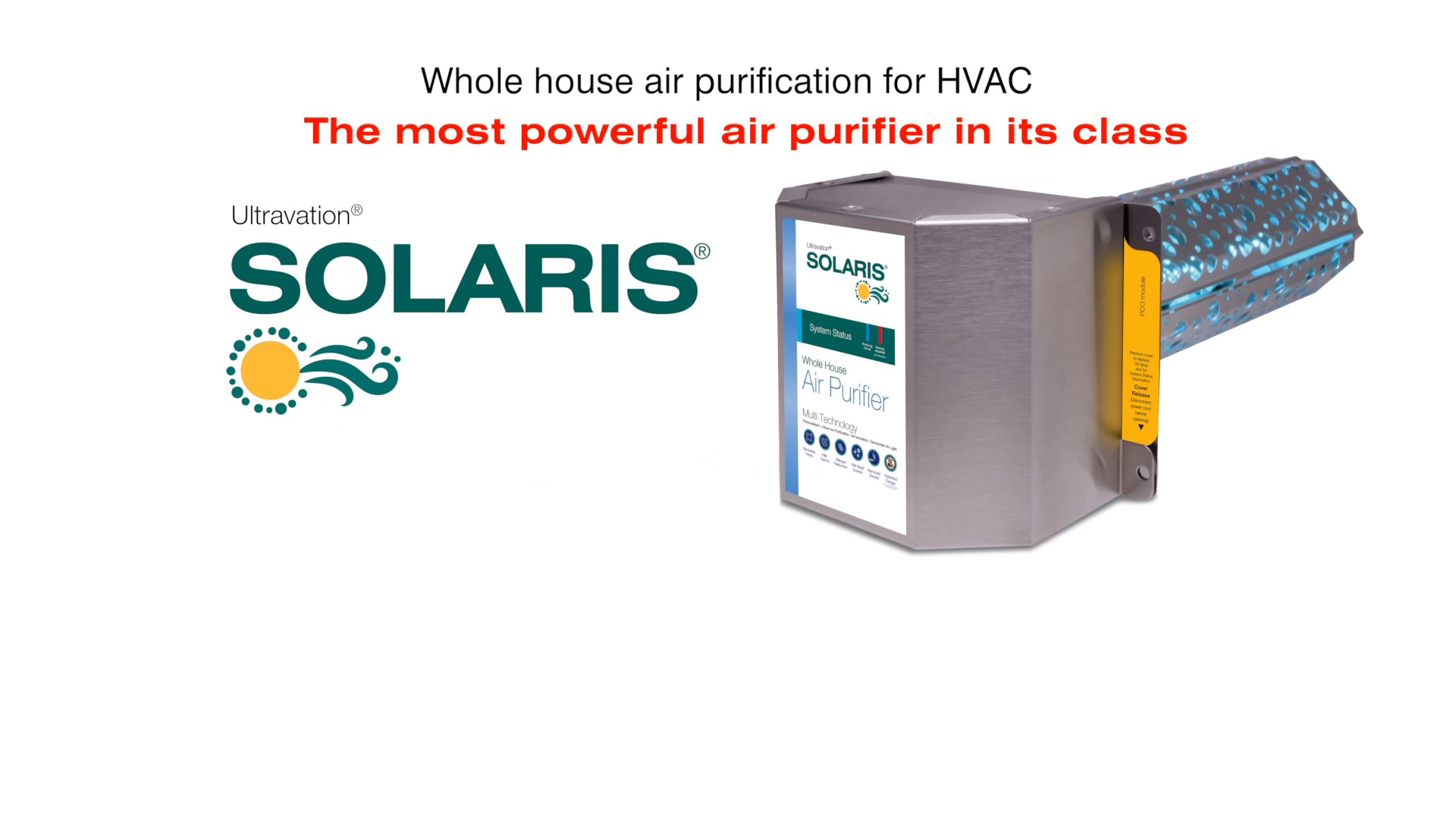 Solaris Air Purifier Ad Support Materials | Solaris® by Ultravation®